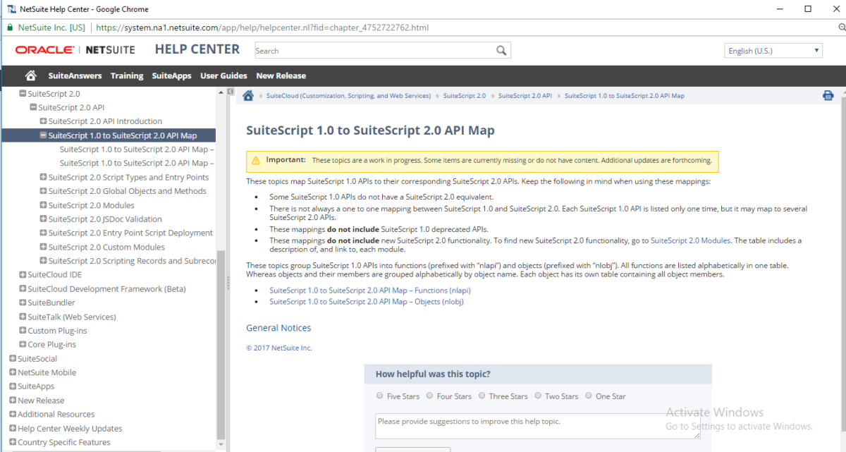 Conversion From NetSuite Suitescript 1.0 to Suitescript 2.0 - VNMT